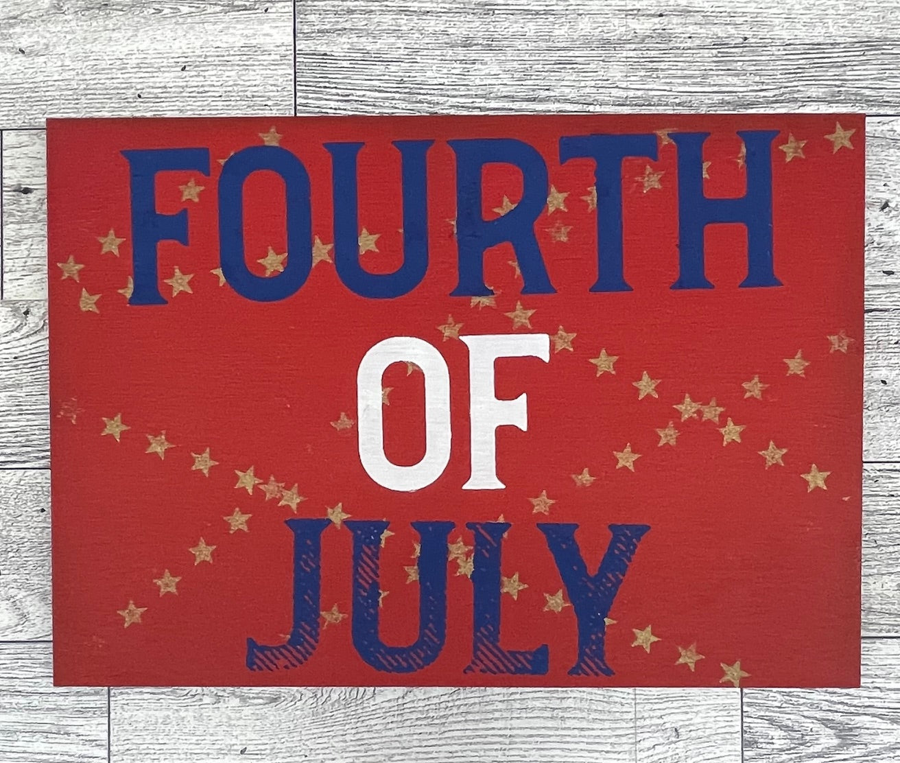 Painted Fourth of July Sign – DIY Crafts with Dar