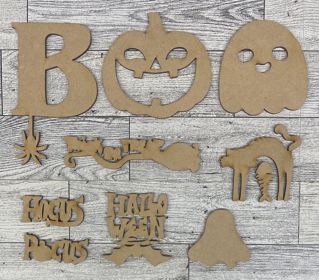 Boo Basics Cutouts - unpainted wooden cutouts, ready for you to paint ...