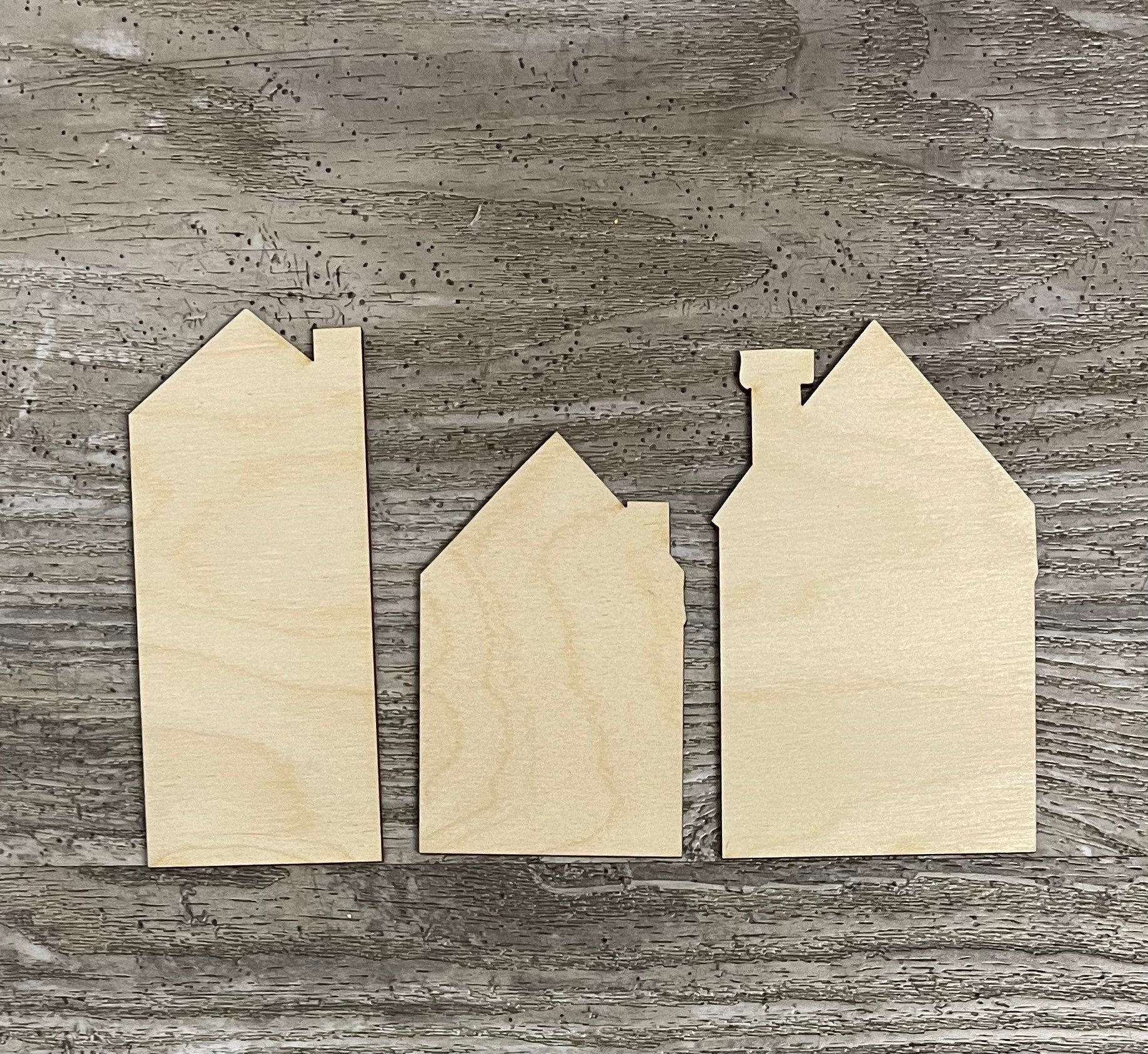 3 Houses only, Staying in is the new Going Out, unfinished cutouts, re ...